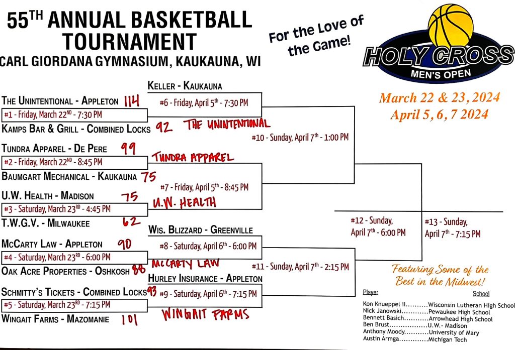 Eight teams make second round of 2024 Holy Cross Men's Open basketball ...